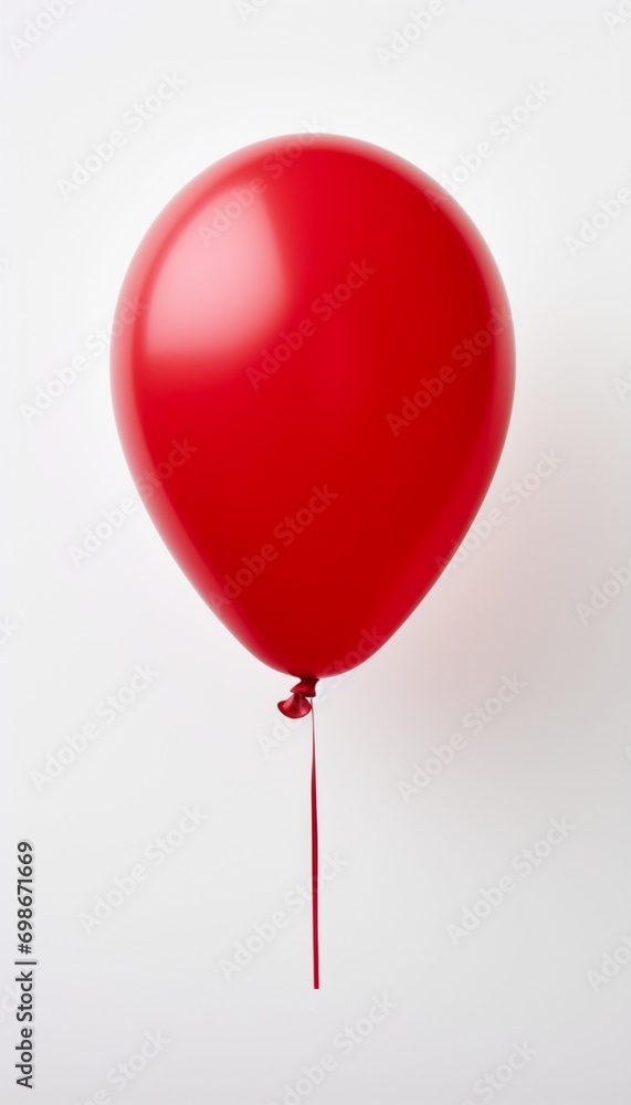 Create a visually stunning HD image featuring a red balloon inflated to ...
