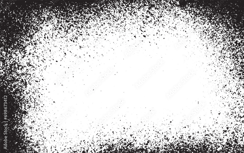 Grunge Black And White Urban Vector Texture Template. Dark Messy Dust ...