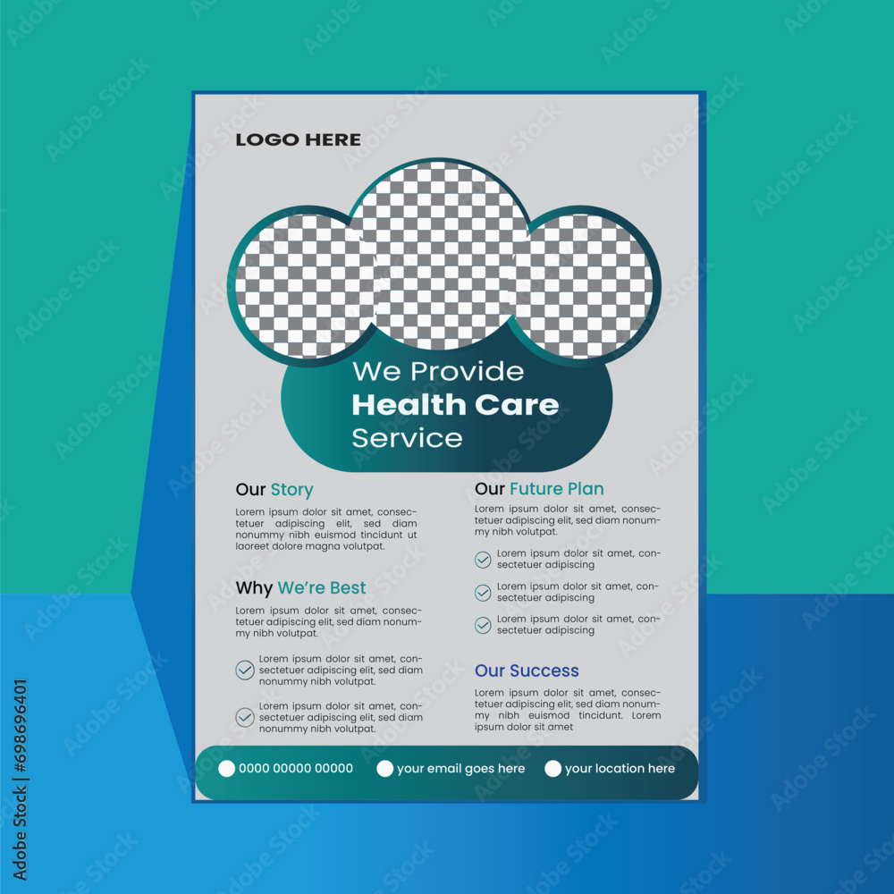 Professional Medical Flyer Layout Layout template, brochure background ...