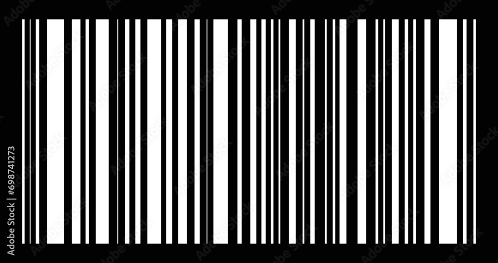 Barcode scanner code icon in flat Digital scanning code. isolated on ...