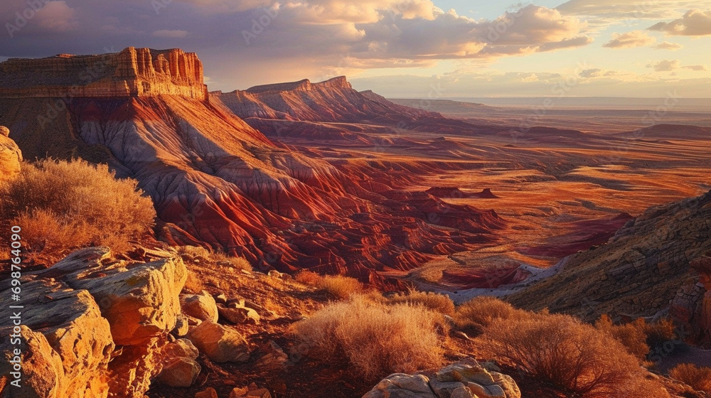 Painted Desert Palette: The Painted Desert showcasing a vibrant palette ...