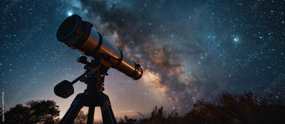 Telescope and equipment to observe stars, Milky Way, and planets in ...
