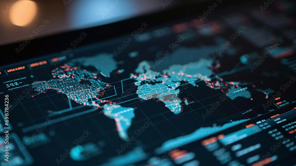 Forex Trading Dashboard with Detailed Graphs, World Maps, and Currency ...