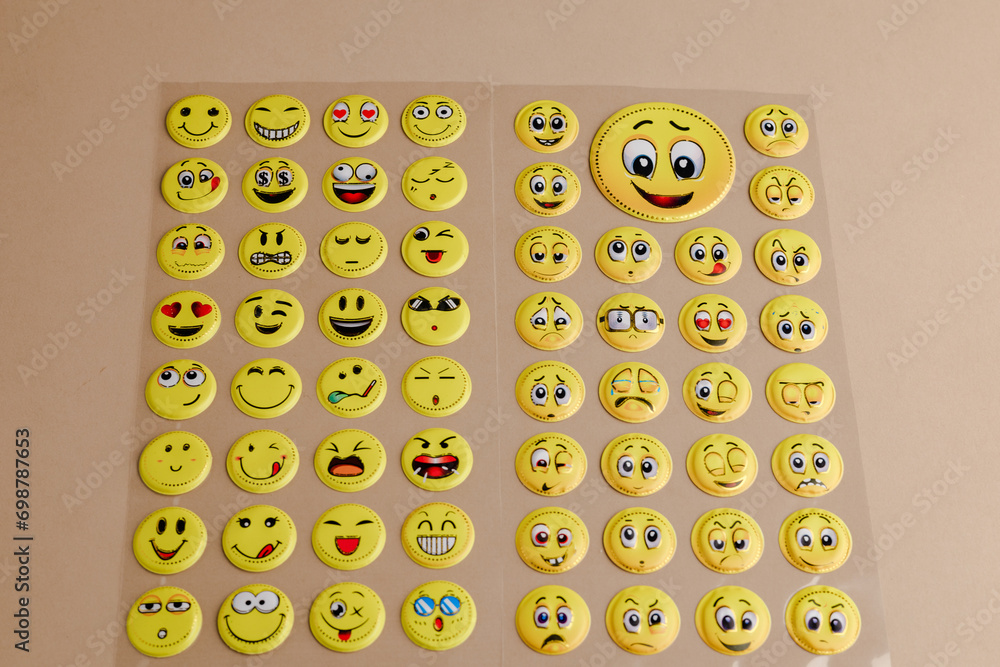 Big set of yellow emojis. iOS emoji, emoticons. WhatsApp emoji. Funny ...