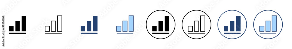 Growing graph icon vector. Chart sign and symbol. diagram icon Stock ...
