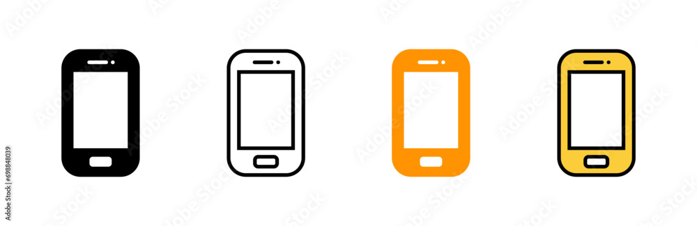 Phone icon set vector. Call sign and symbol. telephone symbol Stock ...