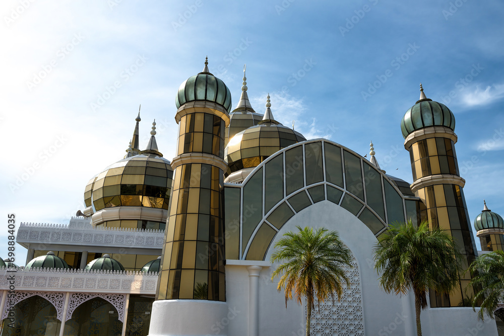 Crystal Mosque, Terengganu, Malaysia - A grand structure made of steel ...