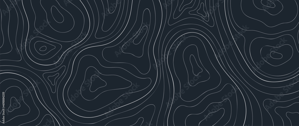 Topographic map pattern background vector. Abstract mountain terrain ...