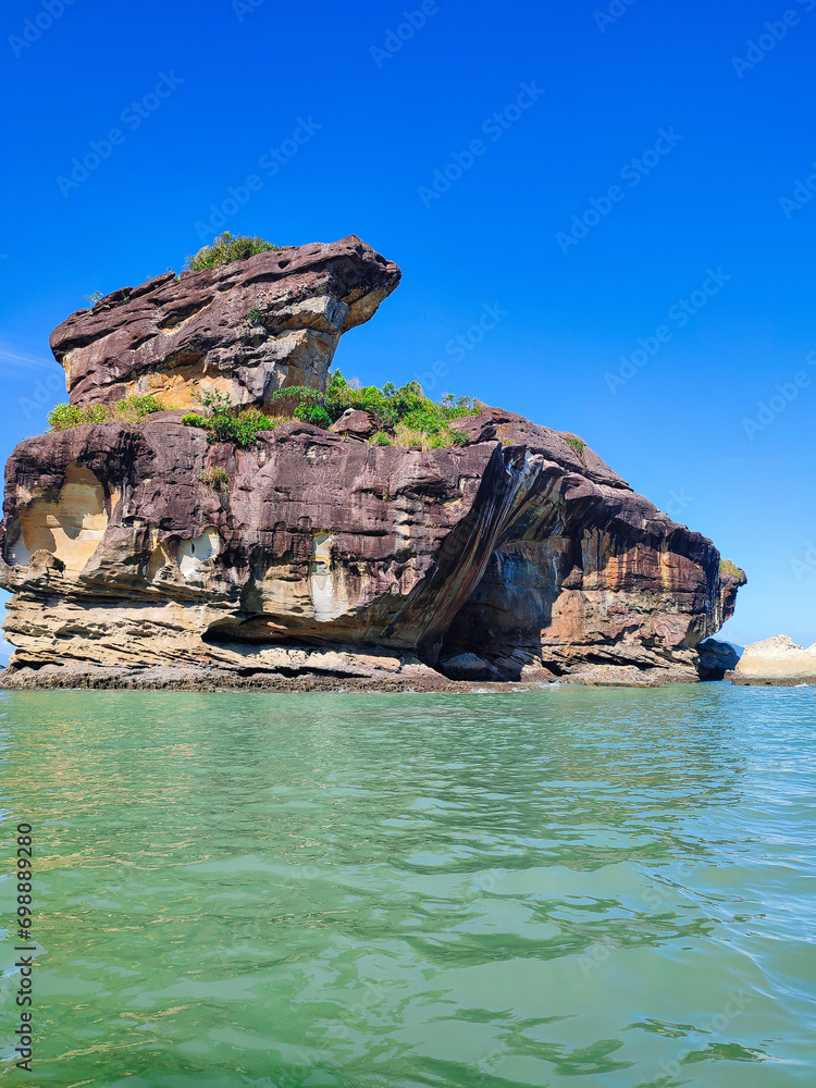 Landscape View of Rocky Sea Stack at Bako Island National Park, Kuching ...