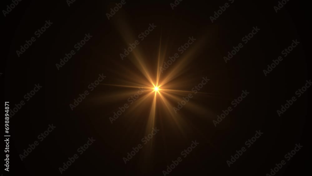 Dynamic light rays sun light lens flares art animation background ...