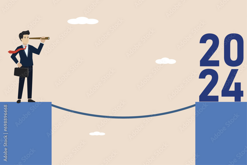 Business prospects in 2024, planning or forecasting, vision of future ...