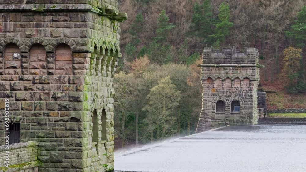 Views of the famous Howden and Derwent stone build Dams, used in the ...