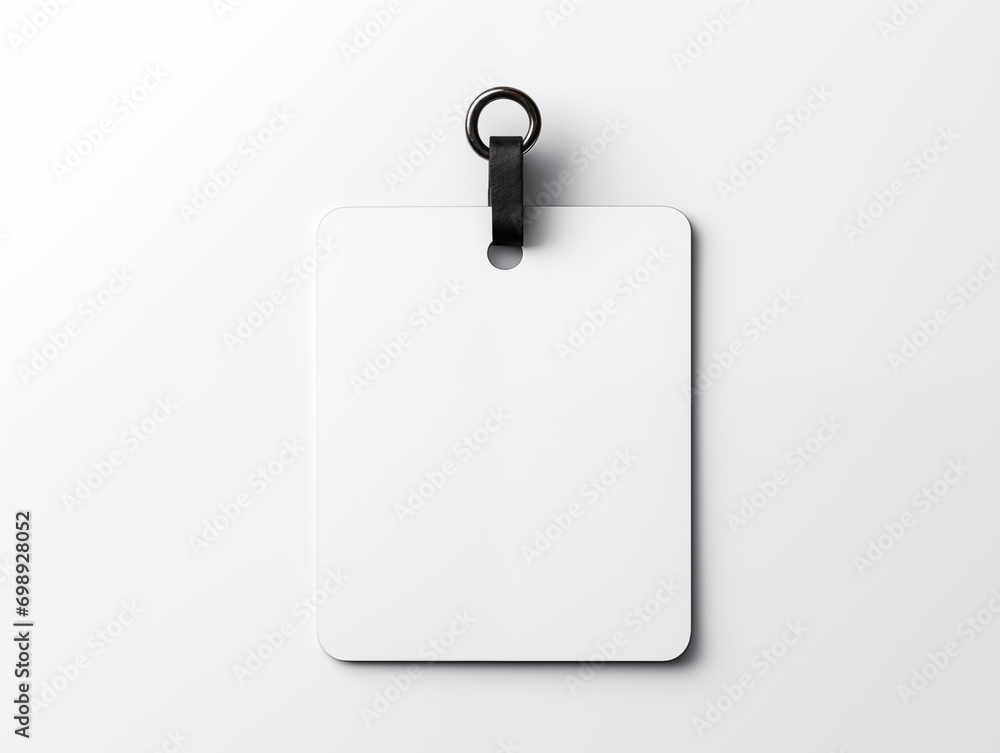 Blank empty name tag card mockup isolated for brand Stock Photo | Adobe ...
