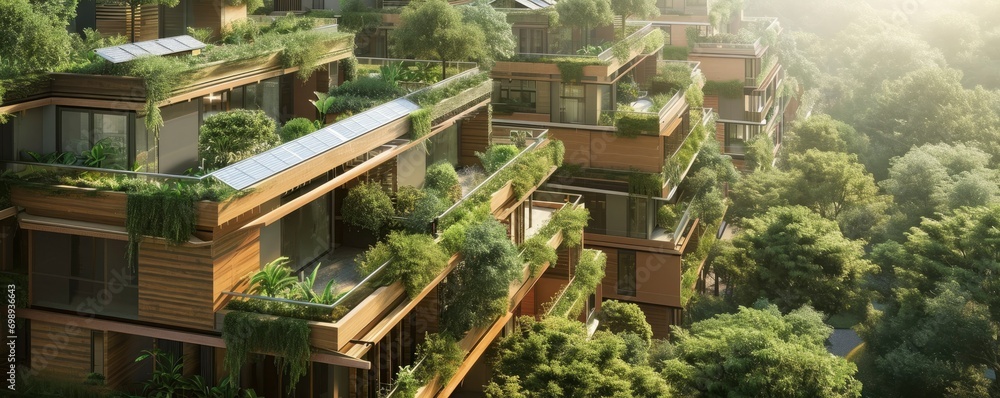 housing sustainability ,net zero carbon negative forest nature ...