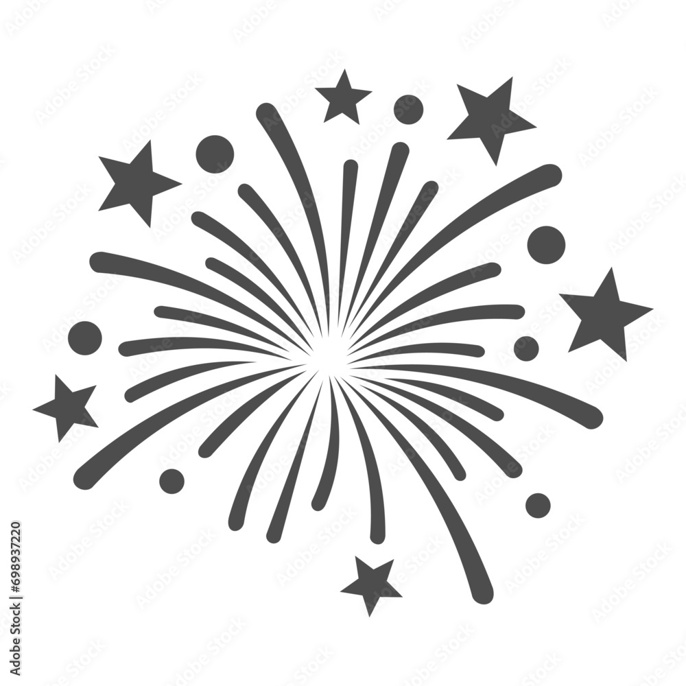 New years fireworks clipart, printable holiday card, fireworks clipart ...