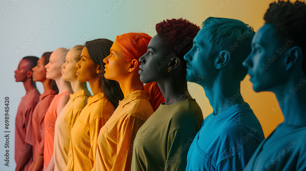 Ethnic and cultural diversity among people, concept of acceptance and ...