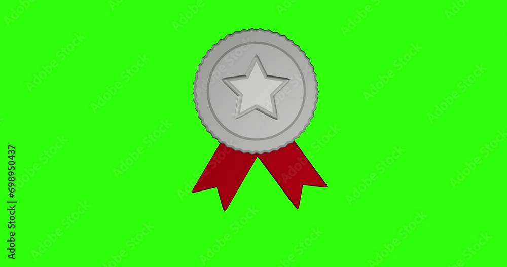 4k 3d prize silver medal for the top winner, symbol of winning ...