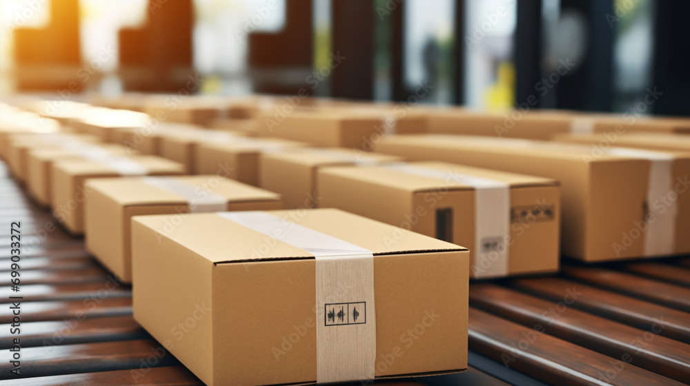 Packages delivery, packaging service and parcels transportation system ...