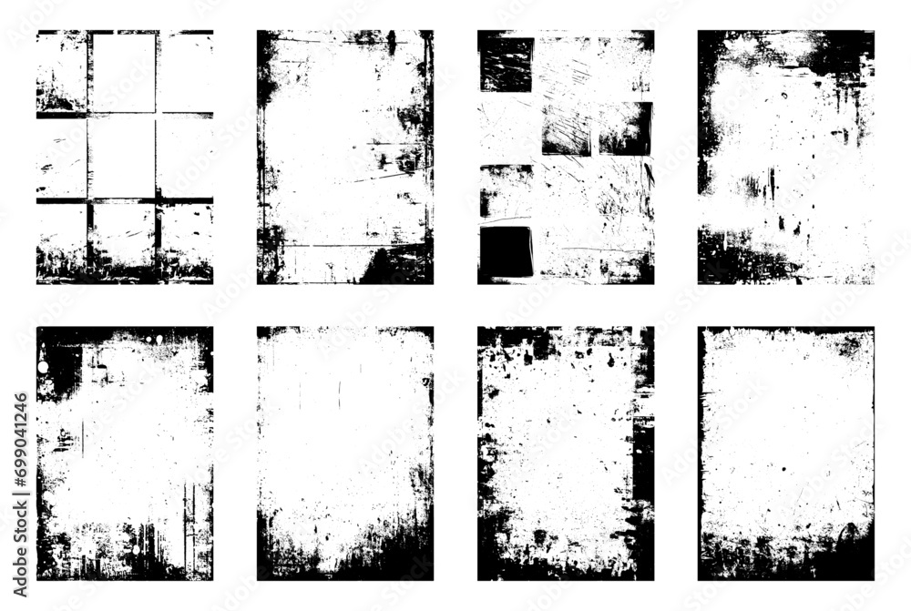 Distressed Overlay Surface for Collage. Realistic distressed edge paper ...