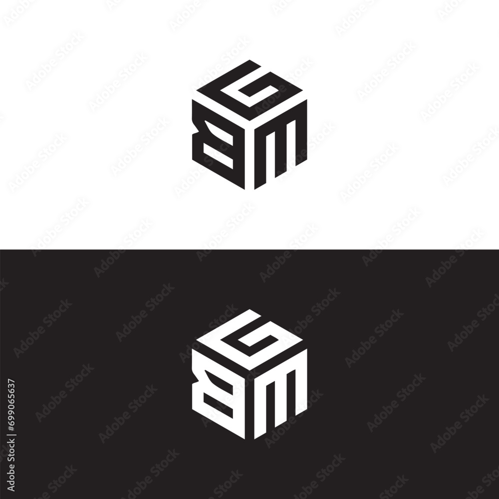 BGM logo. B G M design. White BGM letter. BGM, B G M letter logo design ...