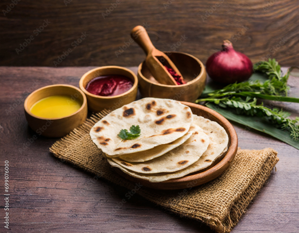 chapati tava roti also known as indian bread or fulka phulka Stock ...