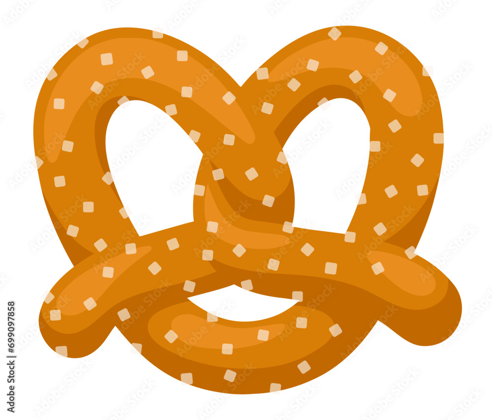 Pretzel SVG Image - Snack Food Clip Art, Pretzels Junk Food ...