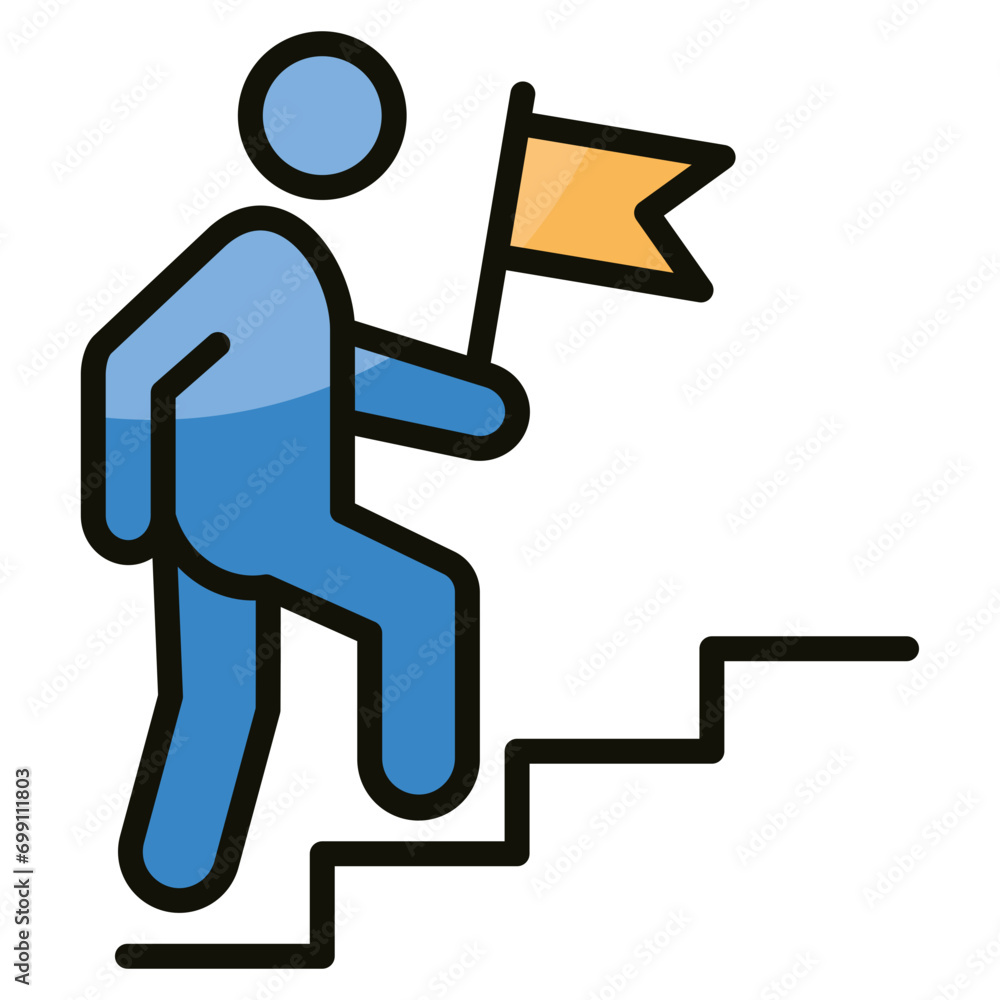 Assessment Ladder Icon Element For Design Stock Vector | Adobe Stock