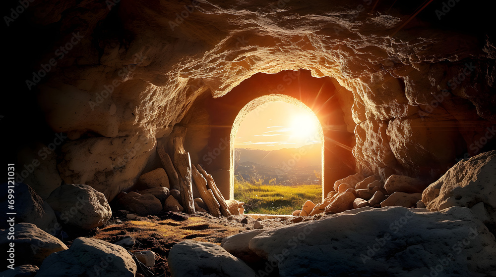 Jesus Tomb Background Resurrection Of Jesus Christ Tomb Empty With