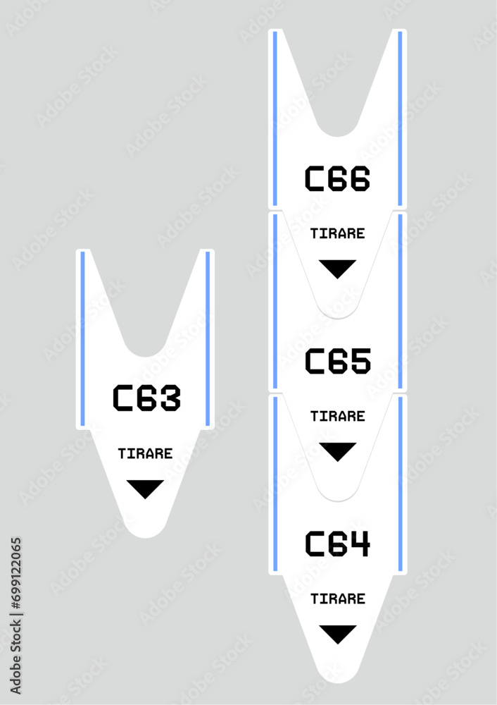 Take a number ticket. Tear-away individual ticket for waiting in line ...