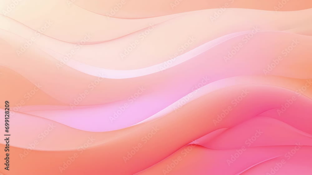 Vidéo Stock Minimalistic view of an abstract Peach backdrop, adorned ...