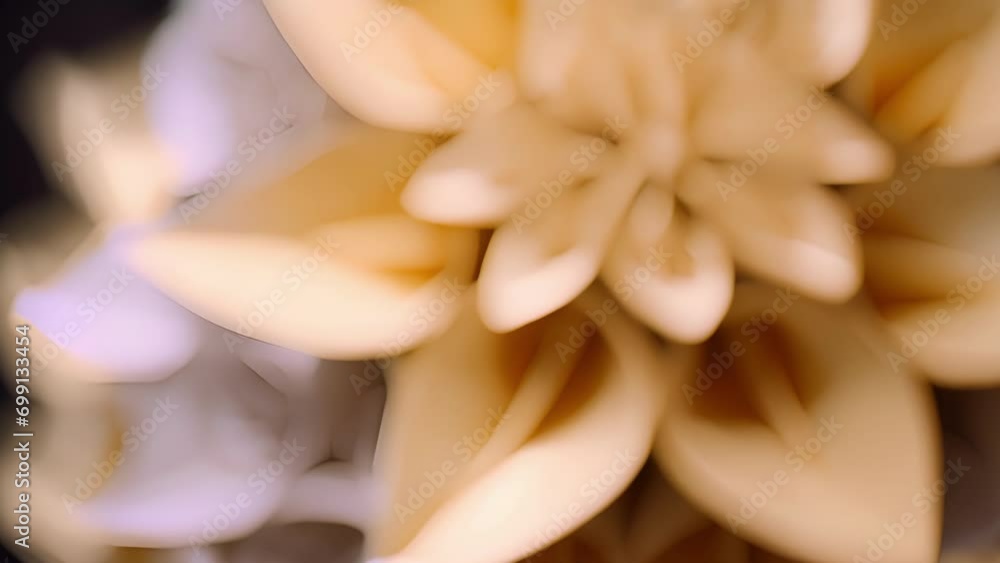 An upclose picture of an origami flower, demonstrating the ...