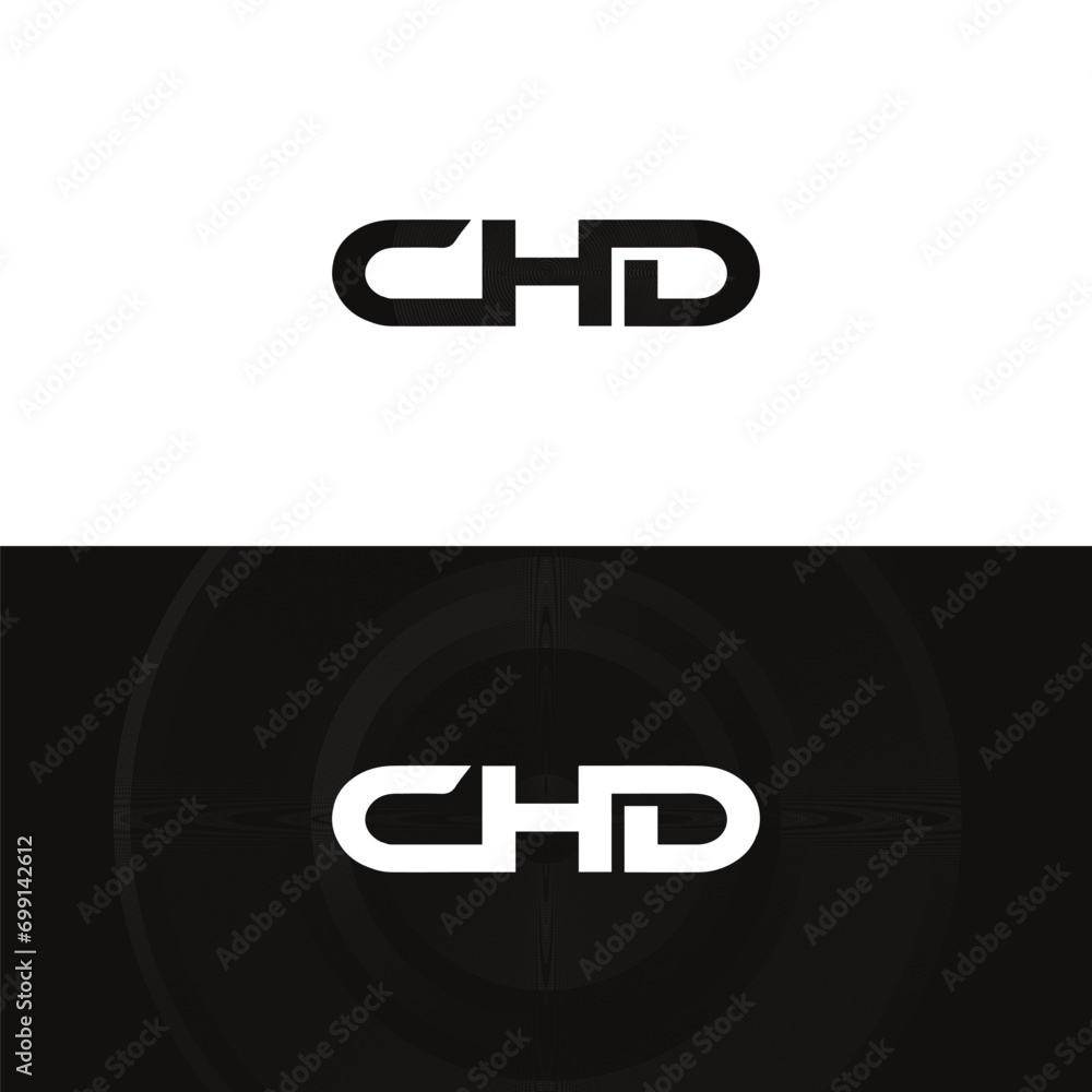 CHD logo. C H D design. White CHD letter. CHD, C H D letter logo design ...