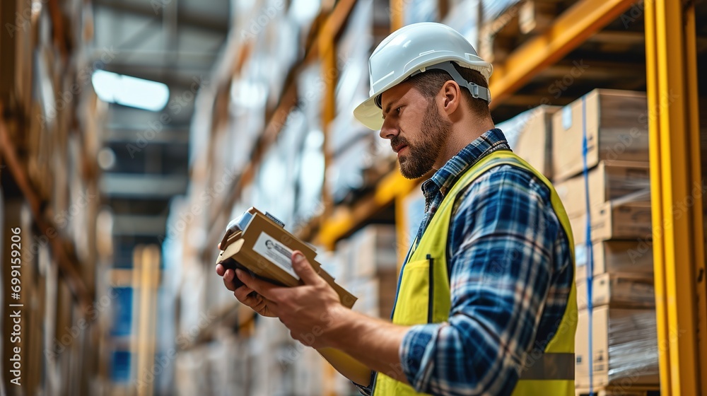 Check Shipping Markings and Barcodes or RFID. Male Chief Warehouse ...