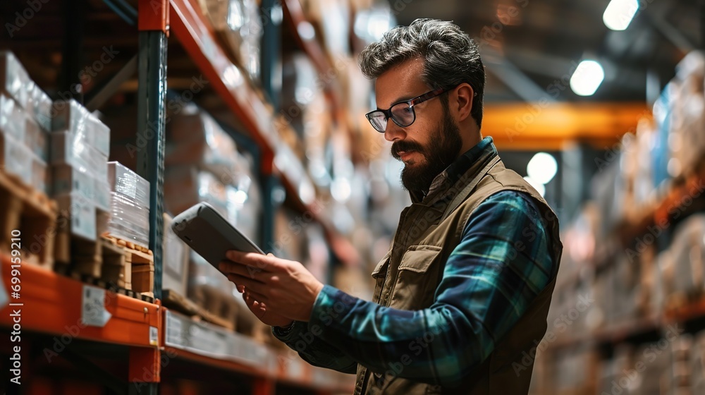 Check Shipping Markings and Barcodes or RFID. Male Chief Warehouse ...