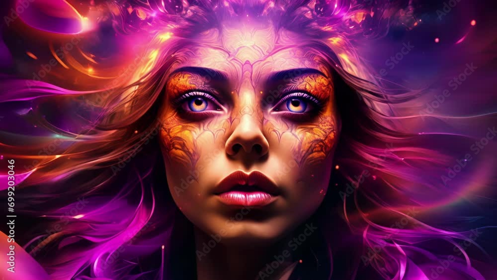 Vidéo Stock Unlock the secrets of your subconscious mind as you immerse ...