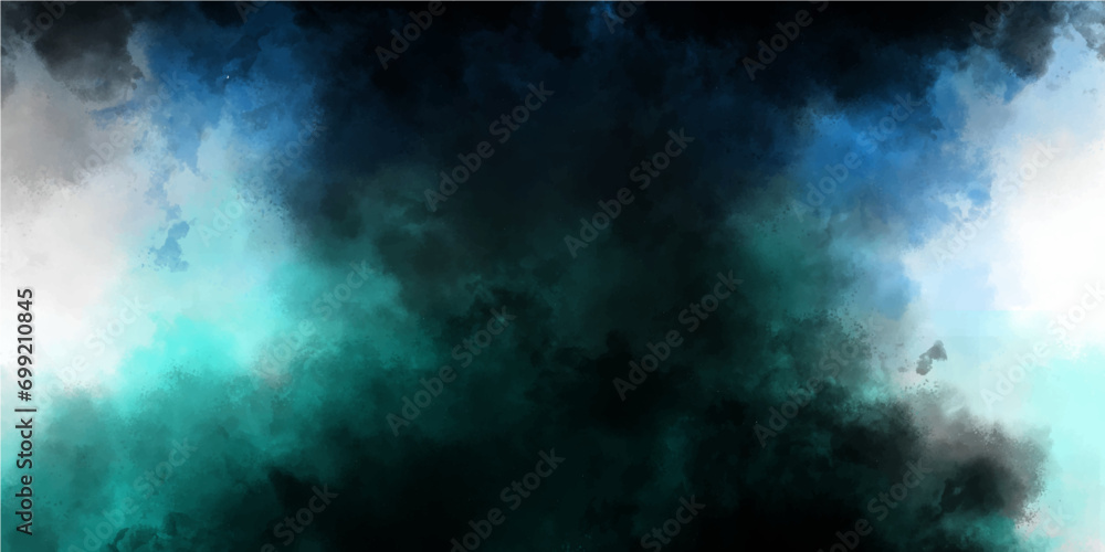 Black Mint Blue background of smoke vape cumulus clouds,dramatic smoke ...