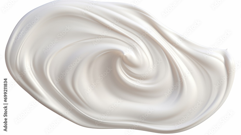 Cosmetic smears cream texture on transparent background isolated on ...