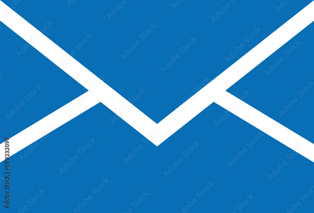 Blue Email icon. Blue and white background Stock Vector | Adobe Stock
