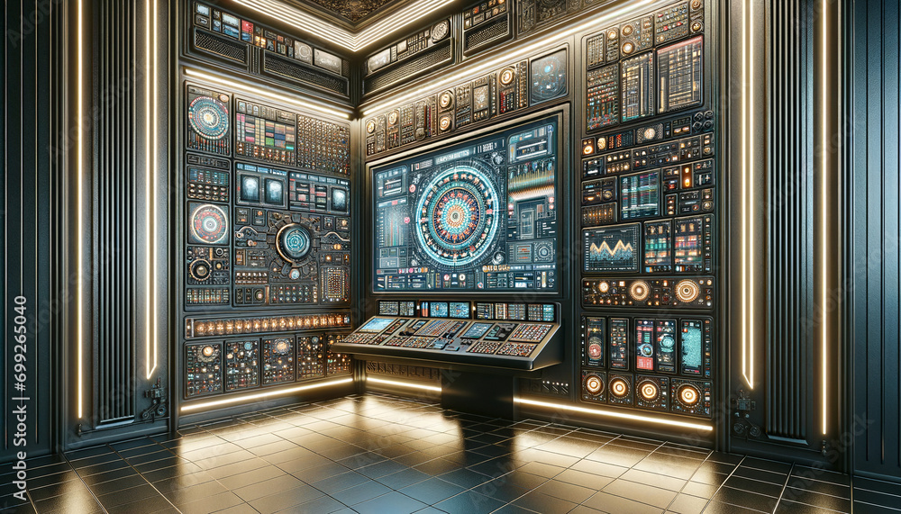 Maximalist Building Automation Control Room with State-of-the-Art ...