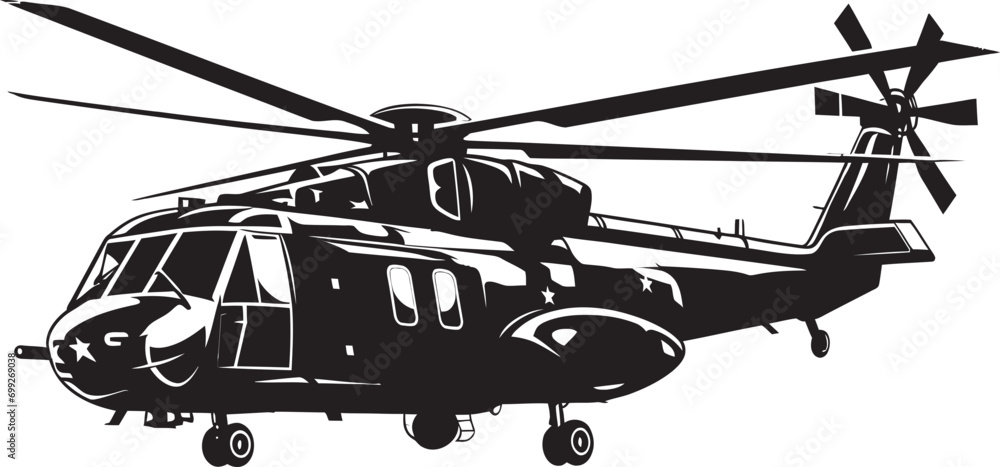 Combat Rotorcraft Vector Black Logo Emblem Tactical Huey Military ...