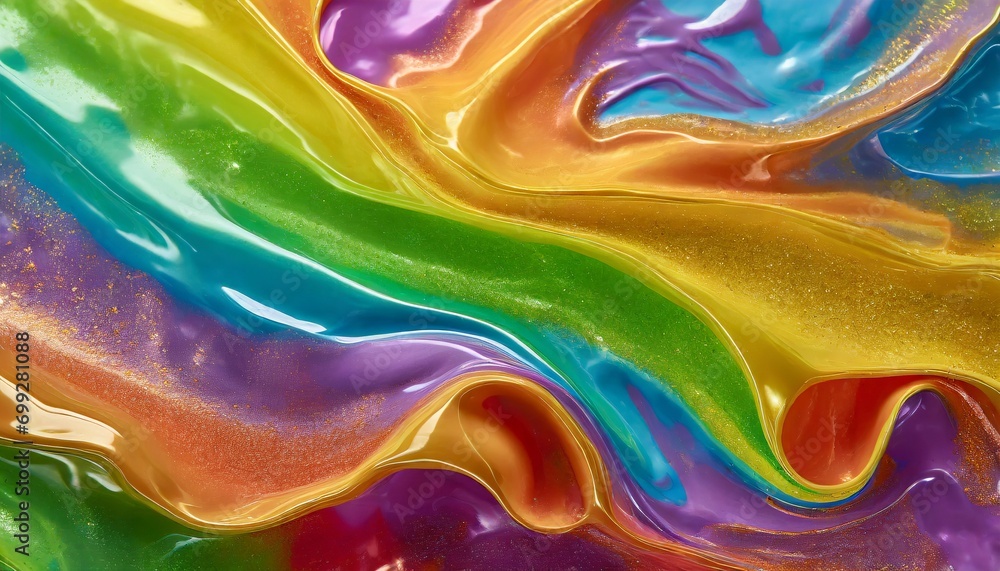 Colorful liquid rainbow texture Stock Photo | Adobe Stock