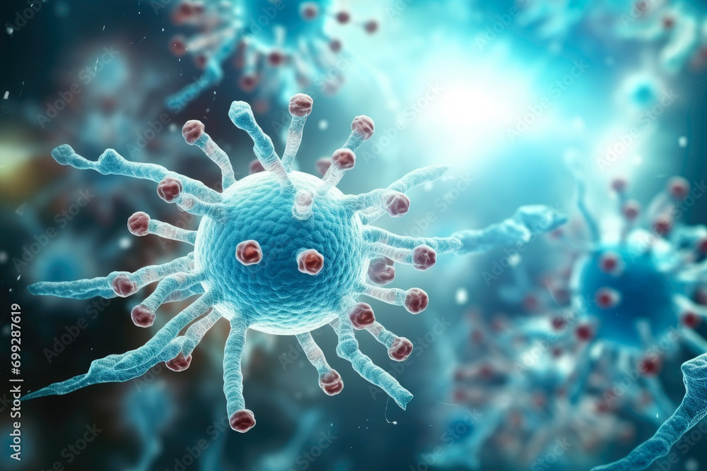 Battle at the Body's Gates: Invading Pathogens Stock Photo | Adobe Stock