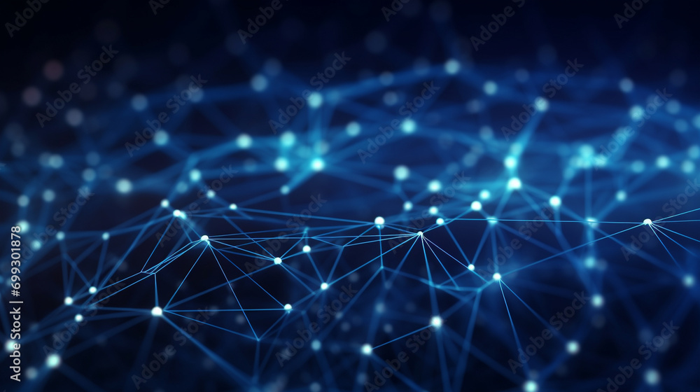 network of interconnected digital nodes symbolizing internet ...
