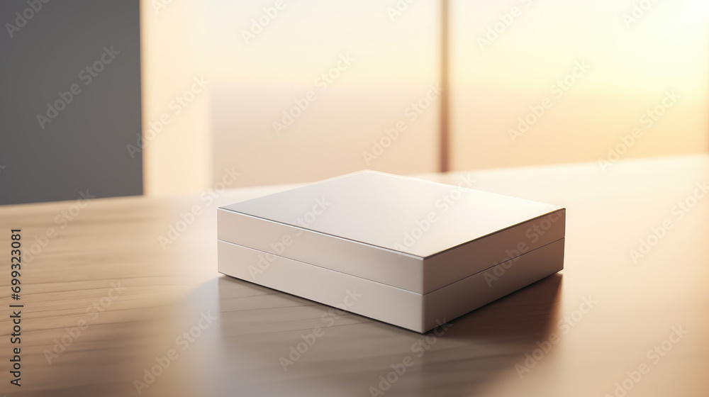 Cardboard rectangular box template for product branding packaging ...