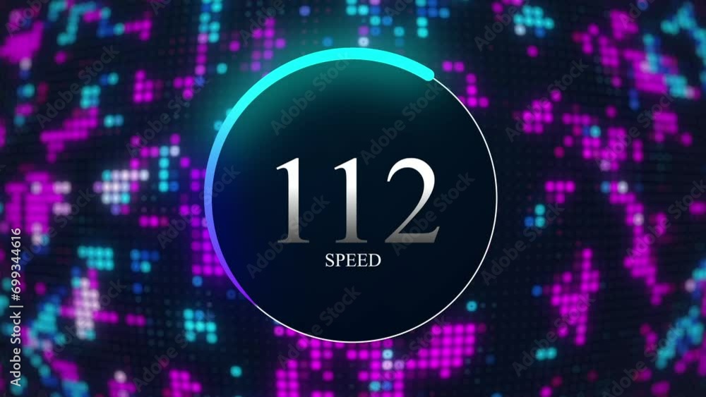 Vidéo Stock Reaction Digital Count Up clock timer in 123 seconds ...