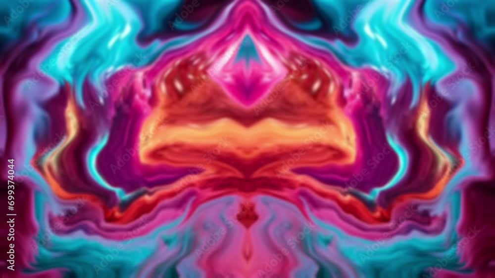 4k abstract background with smoke animation. Digital smudge painting of ...