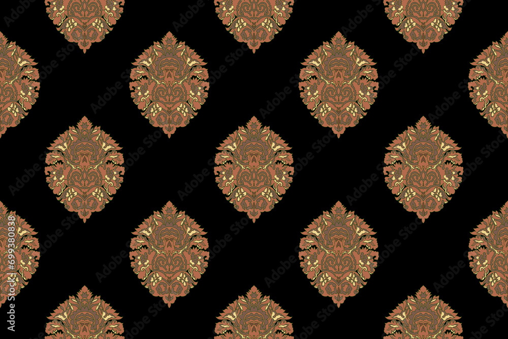 Turkish seamless pattern with luxury floral ornament. Traditional ...