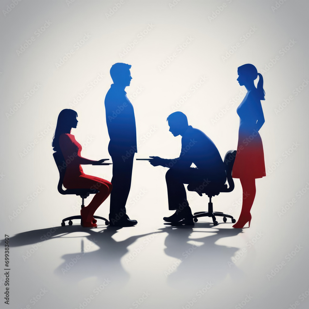 Distorted Silhouette Perception - A conceptual image of a larger male ...