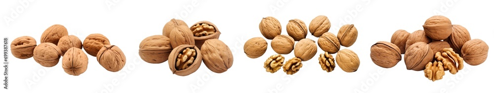 Collection of PNG. Walnuts isolated on a transparent background. Stock ...