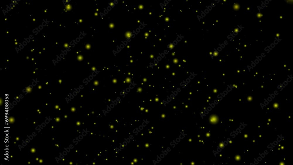 Vidéo Stock Particle light glow balls moving through space universe animation motion graphics ...